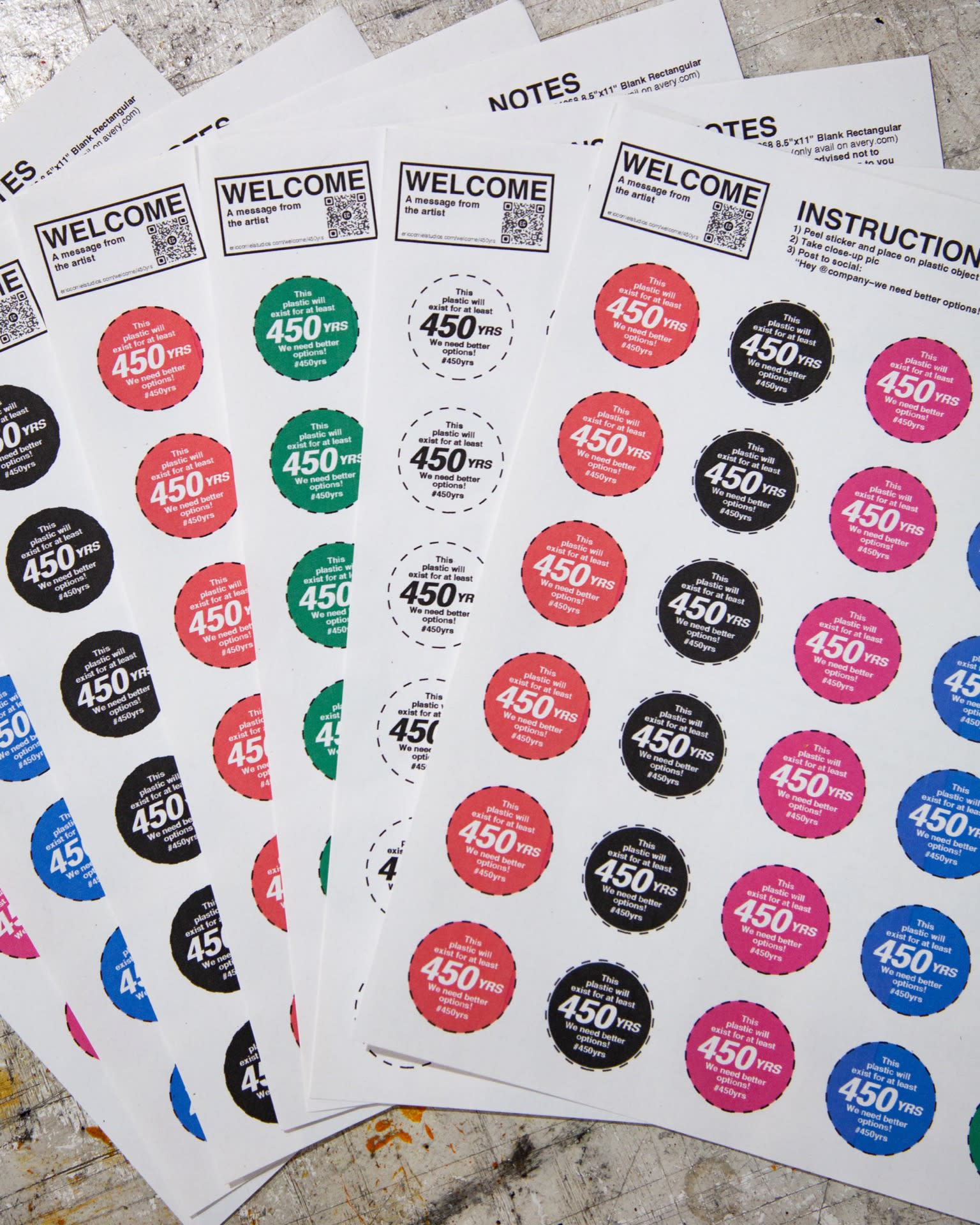 450YRS Stickers • DIY